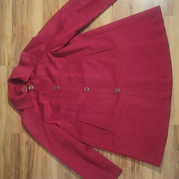 Weatherbee | Jackets & Coats | Vintage 6s 70s Red Raspberry Raincoat By ...